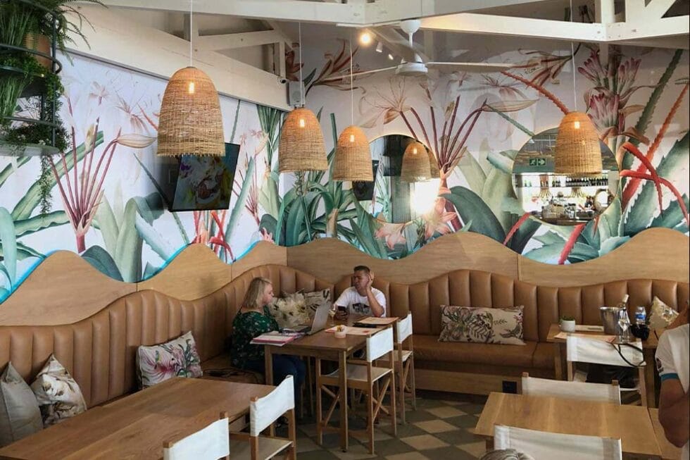 Shop Restaurant Wallpaper Design | Cara Saven Wall Design