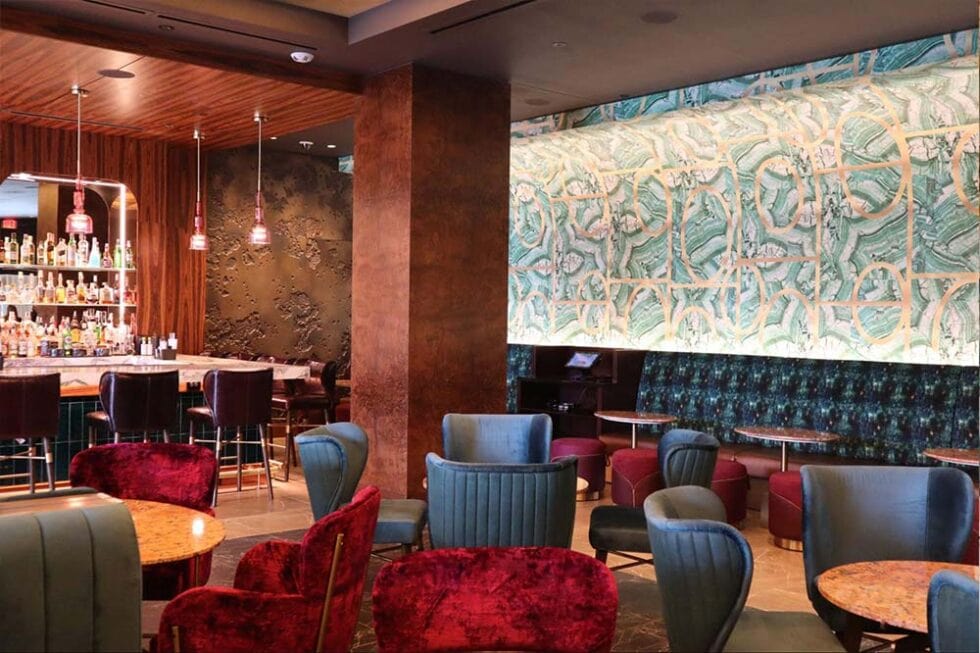 Shop Restaurant Wallpaper Design | Cara Saven Wall Design