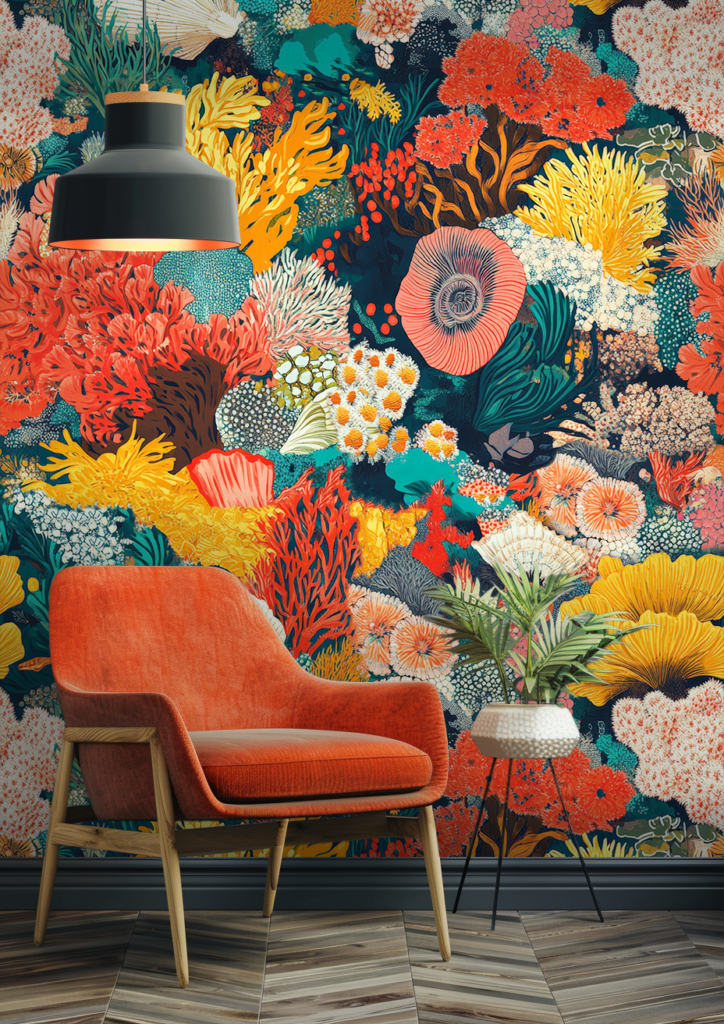 Under the Coral Moon | Cara Saven Wall Design - USA